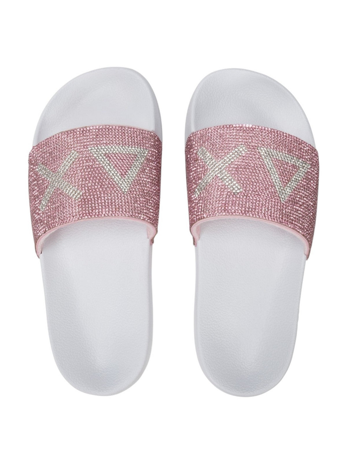SUN68 Ciabatta Donna SLIPPERS LOGO STRASS X35205 0104 Bianco